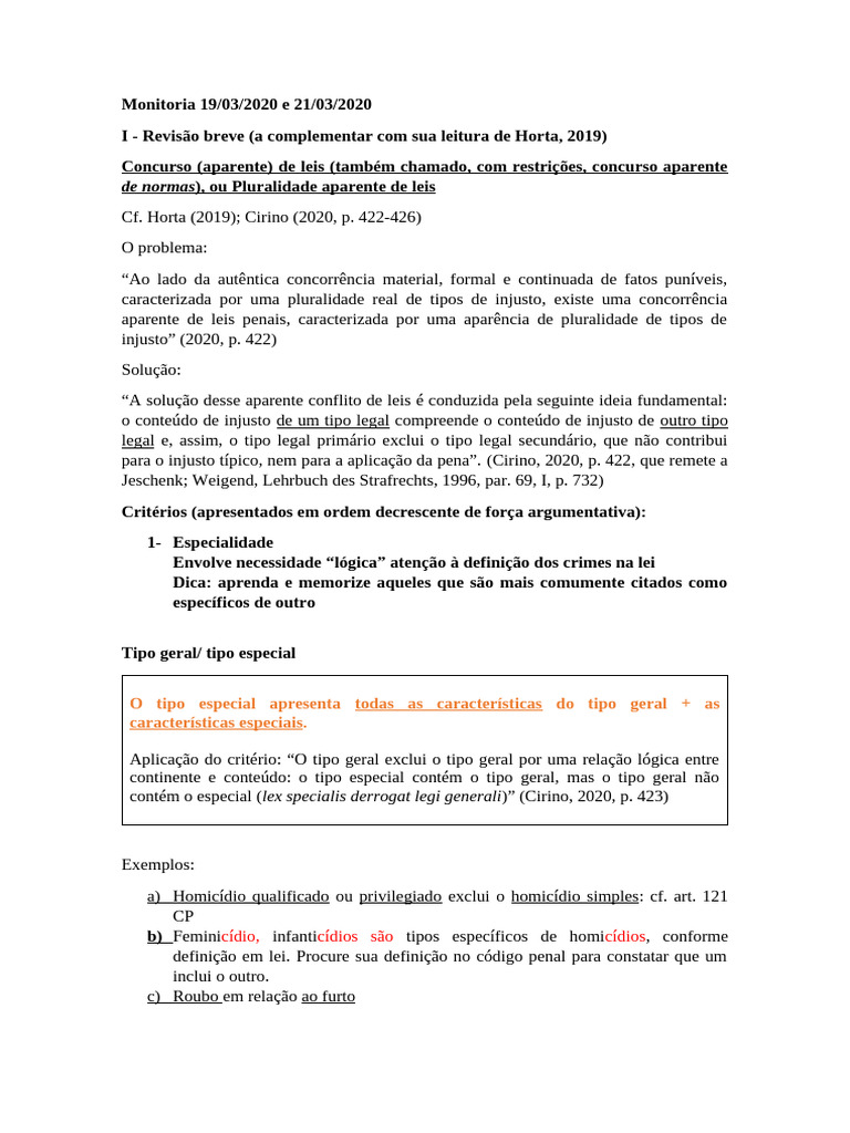 Monitoria - Resumo e Exercícios de Leitura - 22 - 03 - 2020 | PDF