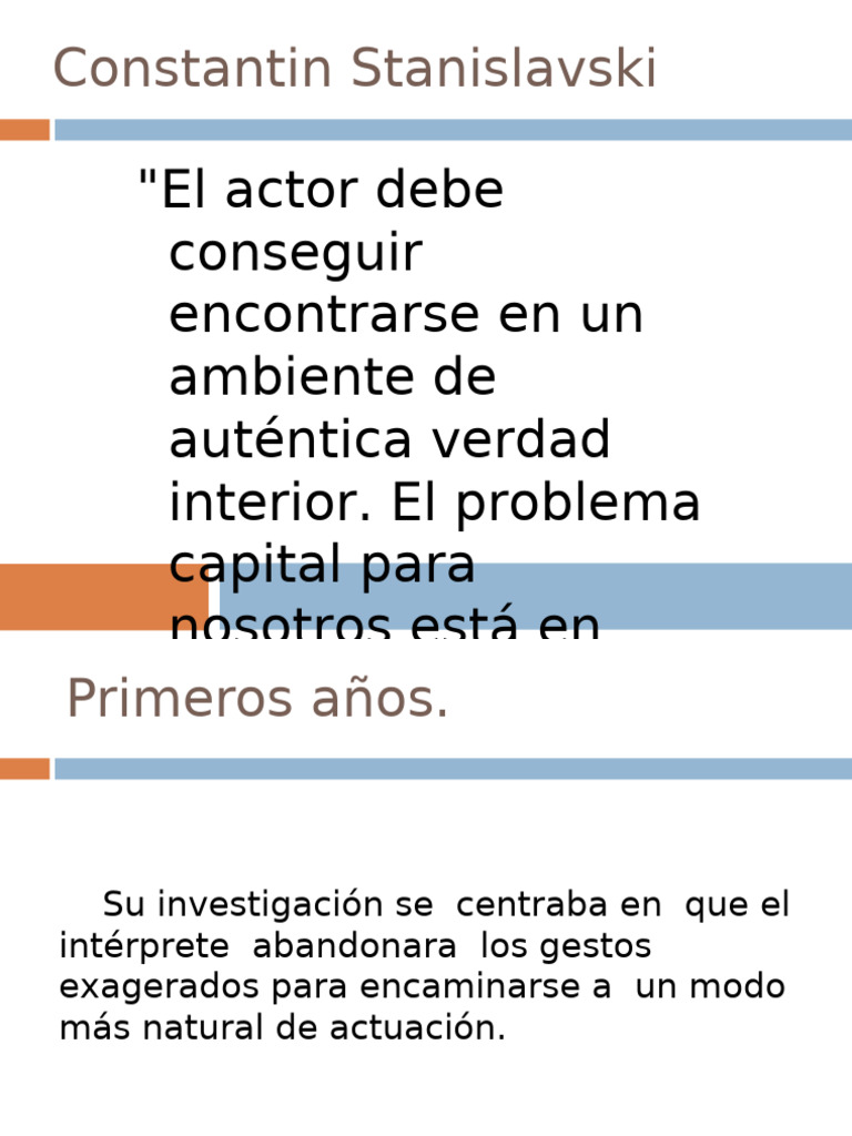 Constantin Stanislavski | PDF