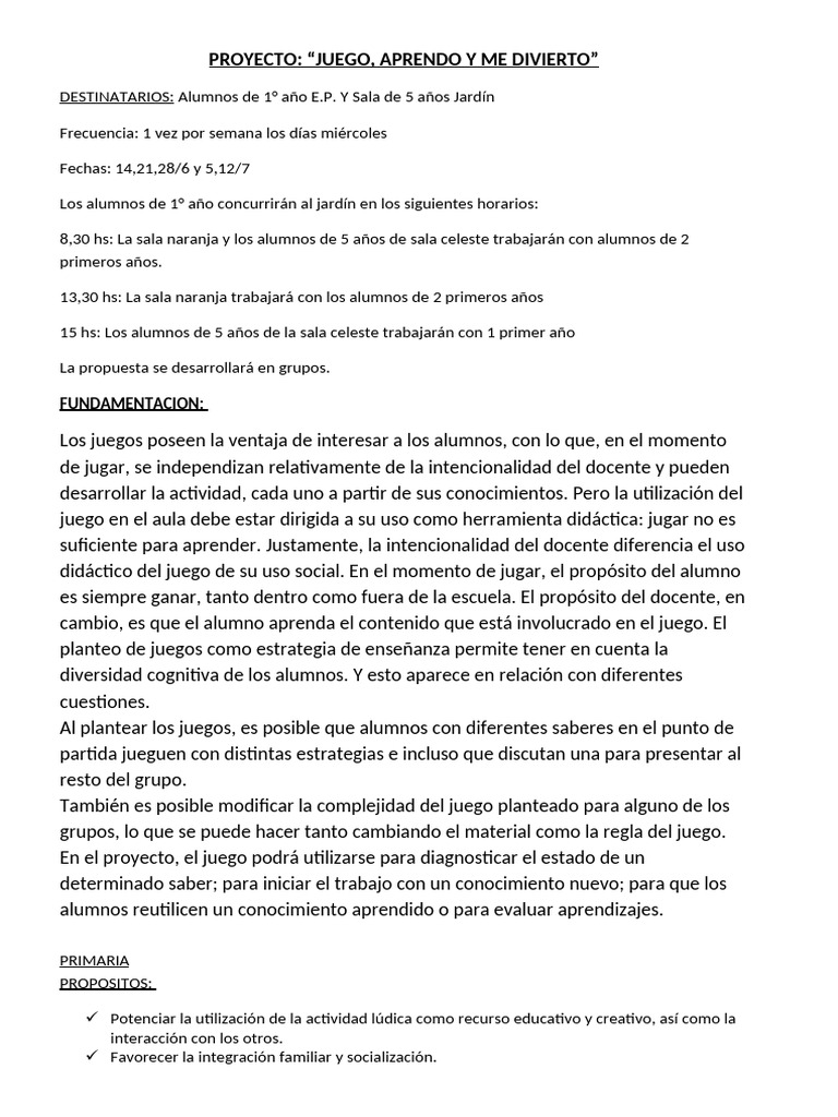 PROYECTO de Matematica-1 | PDF