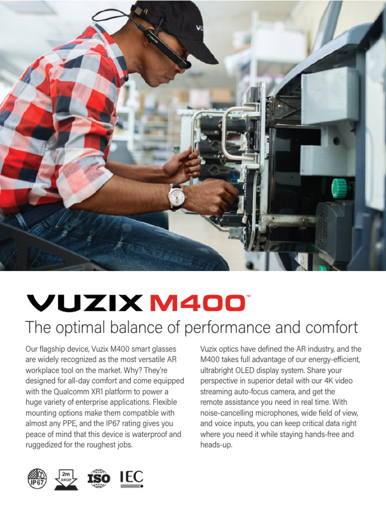 Vuzix M400 Smart Glasses Android11 | PDF