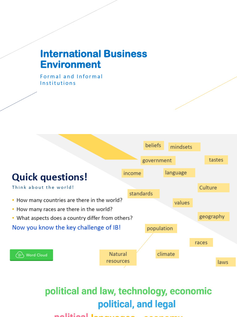 3.international Business Environment | PDF