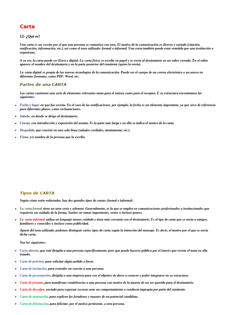 Carta | PDF