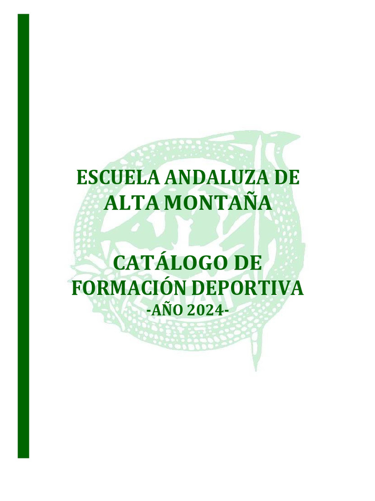 v5 CATALOGO DE FORMACIÓN DEPORTIVA - EAAM - v2024 | PDF