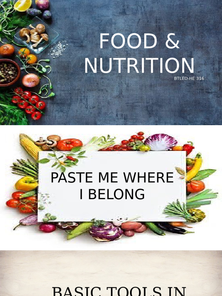 Basic Tools in Nutrition | PDF | Nutrients | Wellness