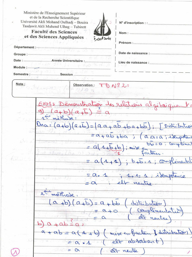 Correction TD 2 | PDF