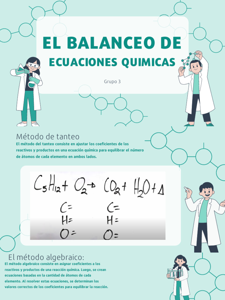 Presentacion de El Balanceo de Ecuaciones | PDF