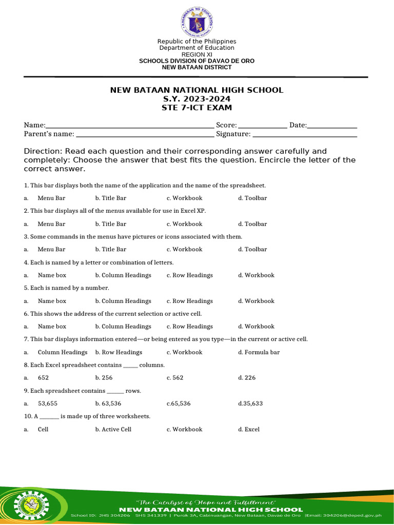 Ste Test Paper | PDF