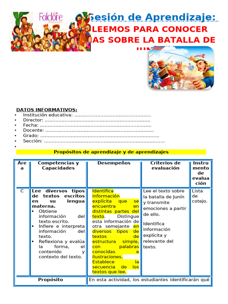 2do Grado Material Del Día 1 Com Leemos para Conocer Más Sobre La ...