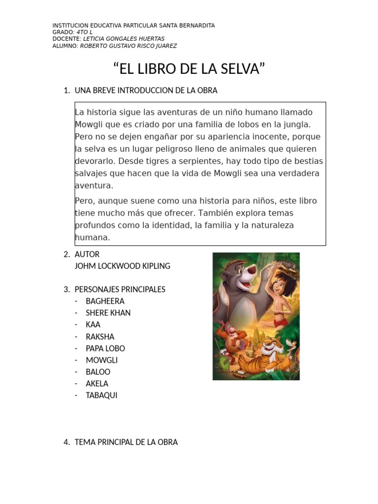 El Libro de La Selva | PDF
