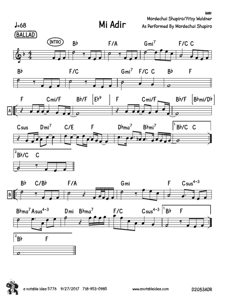 03 Mi Adir Mordechai Shapiro F | PDF