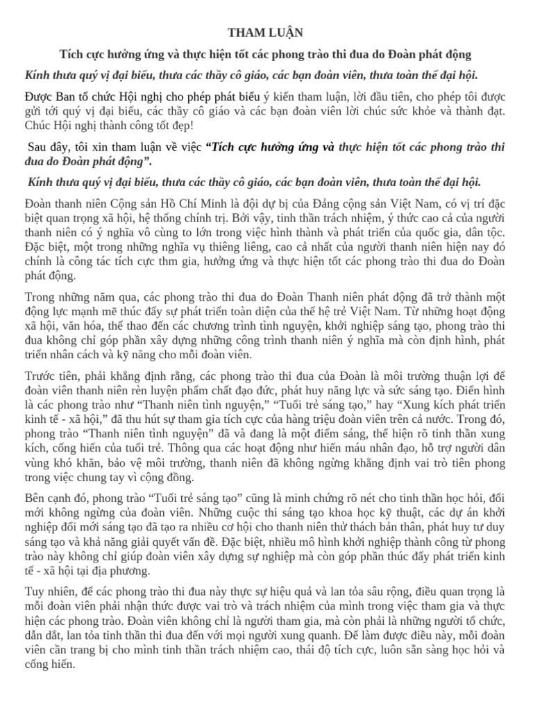 THAM LUẬN | PDF