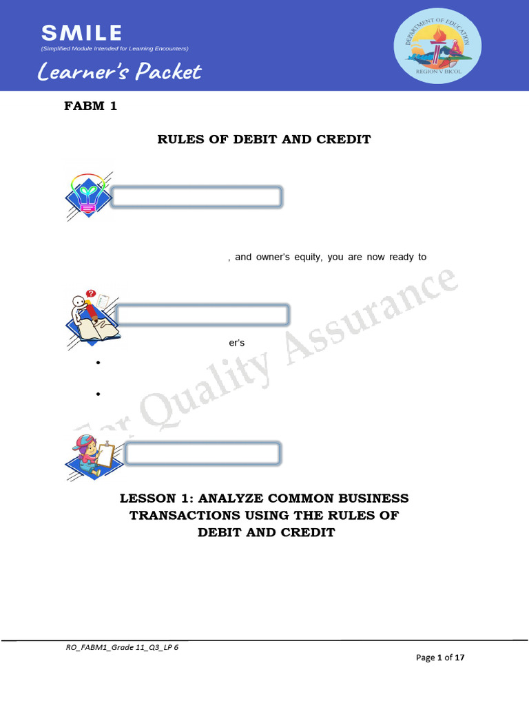 Fabm1 Grade11 q3 Lp6 Final-rev-For-qa | PDF