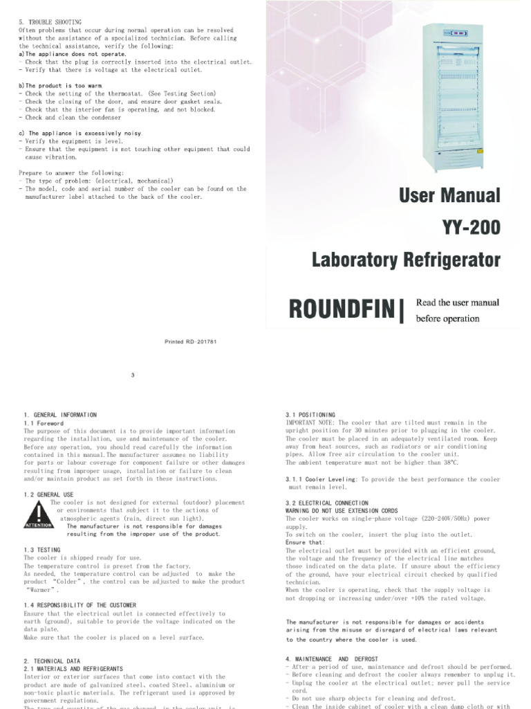 Manual-Armario YY200 | PDF