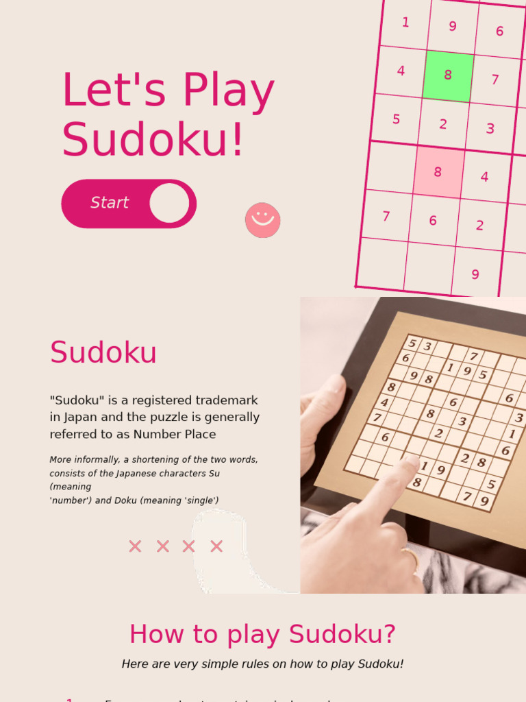 Sudoku Game Fun Presentation | PDF