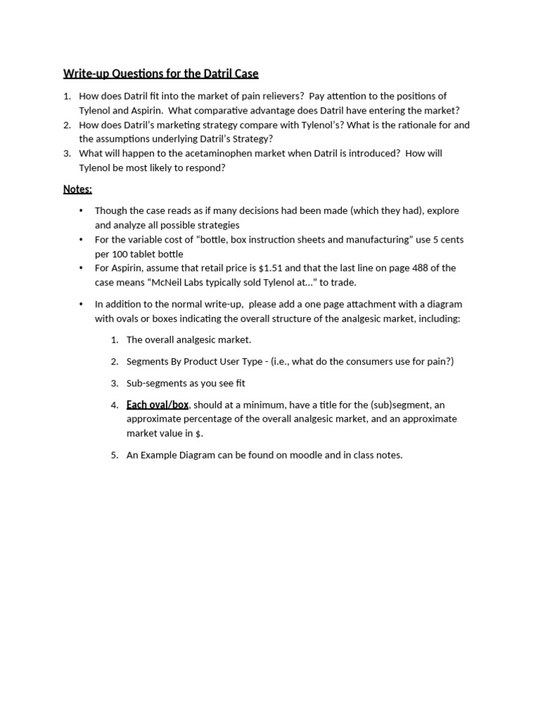 Datril Questions | PDF