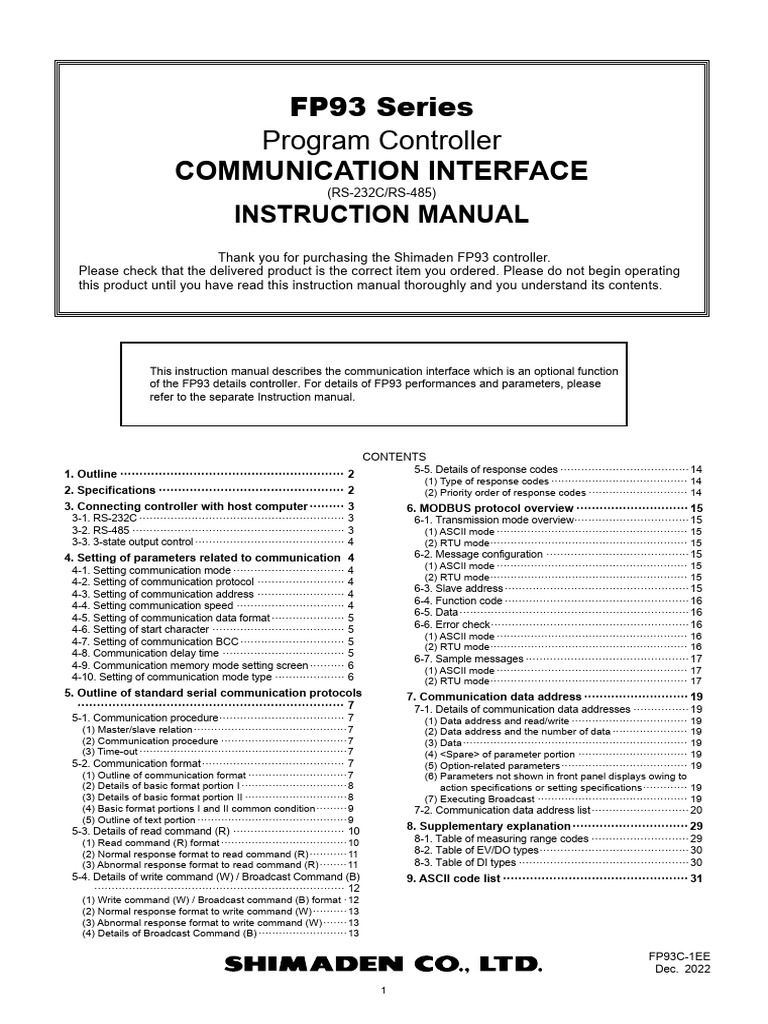 En FP93 Man Com | PDF