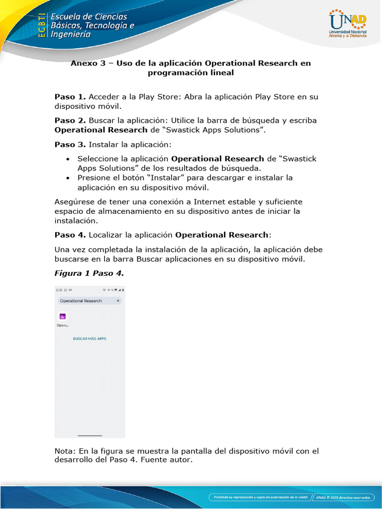 Anexo 3 - Uso de La Aplicación Operational Research en Programación ...