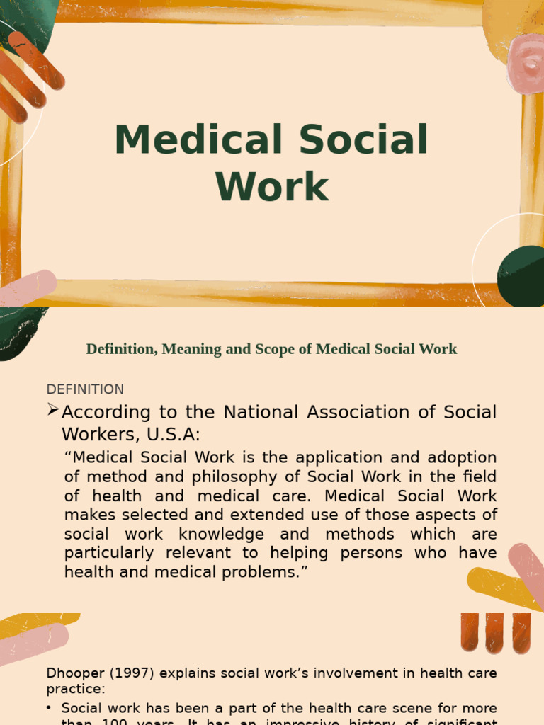 Medical Social Work | PDF
