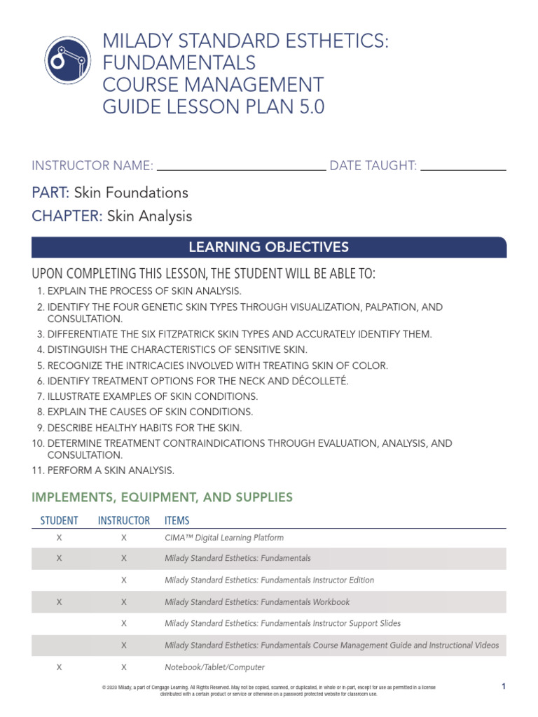 Esthetics Skin Analysis LP | PDF | Ultraviolet | Skin