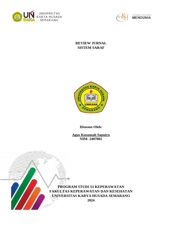 Review Jurnal Sistem Saraf Agus | PDF