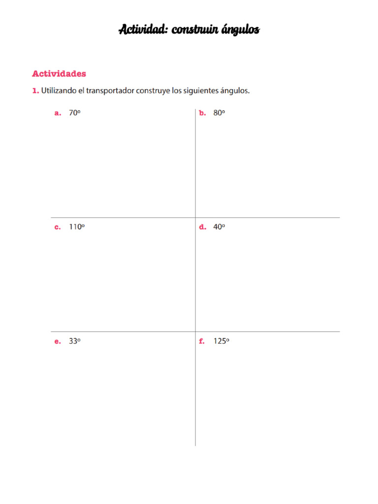 Construir Ángulos | PDF