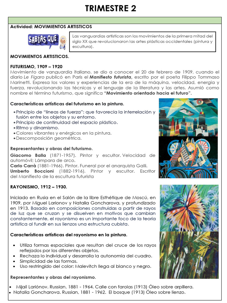 Act Ed - Artistica Proyect 2 1ero | PDF