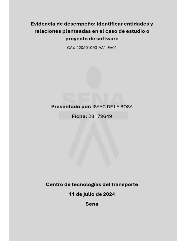 Relacion de Entidades | PDF | Bases de datos | Software