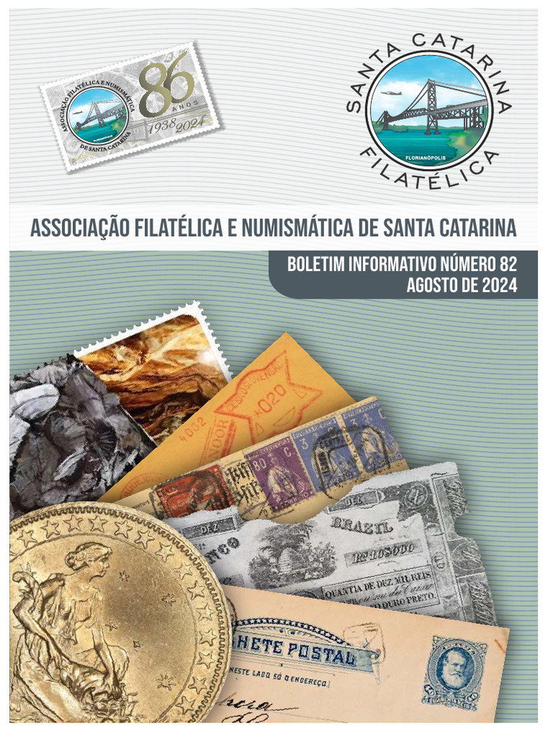 Afsc Boletim SC Filatélica 82 Agosto 2024 | PDF