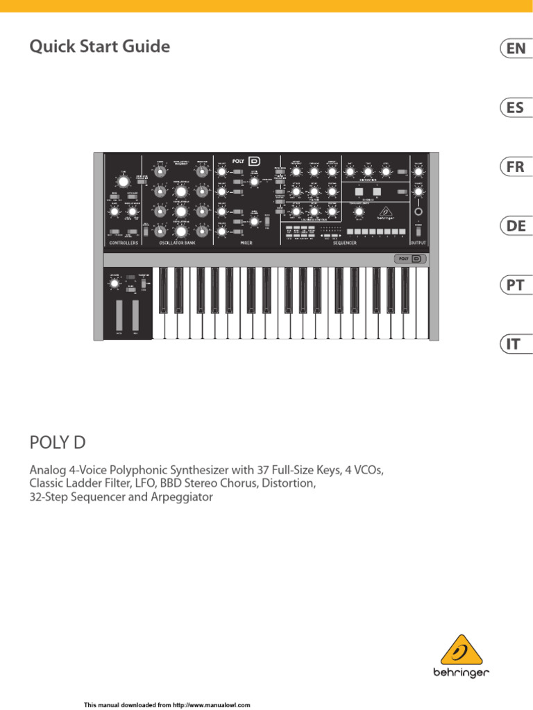 Behringer Poly D User Manual | PDF