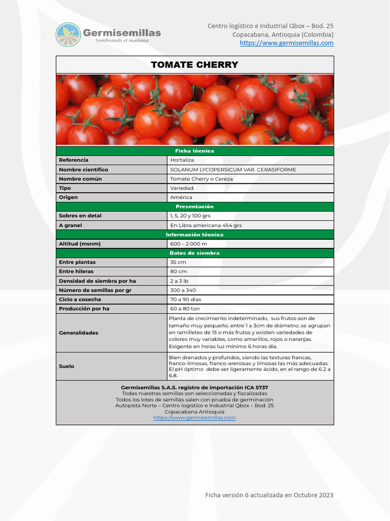 F Tomate Cherry | PDF