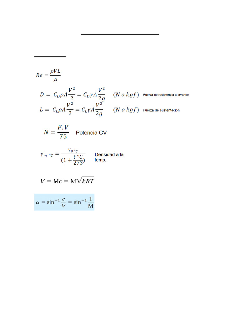 Resumen de Formulas MF | PDF