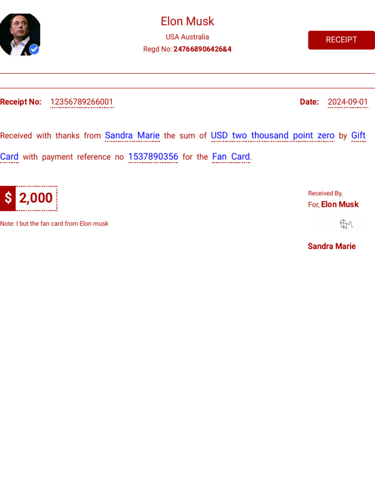 Receipt Maker | PDF