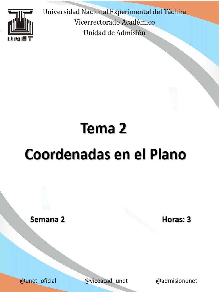 Tema 2 Coordenadas en El Plano | PDF