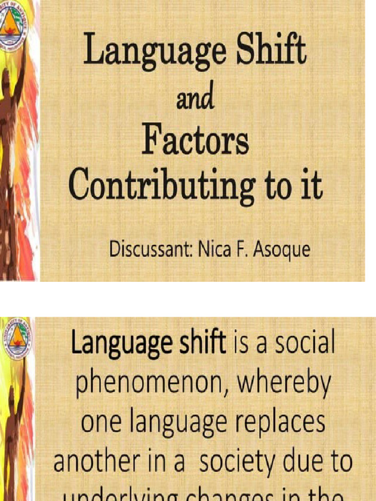 Language Shift | PDF