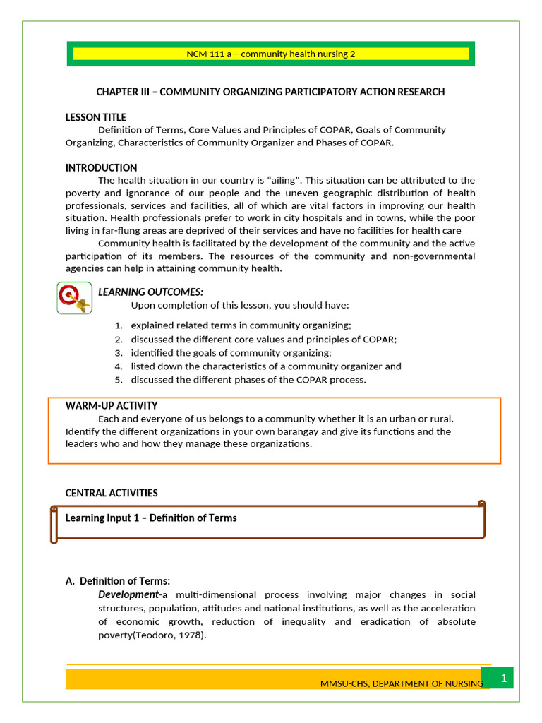 CHN 2 Chapter 3 | PDF