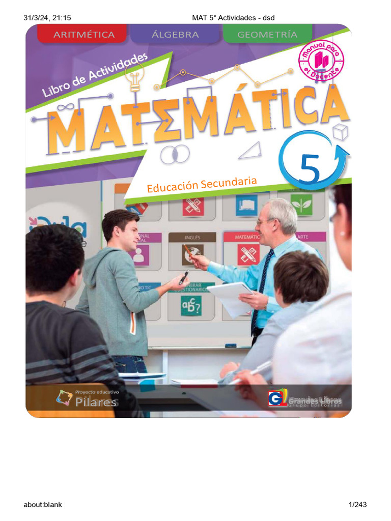 MAT 5° Actividades - DSD | PDF