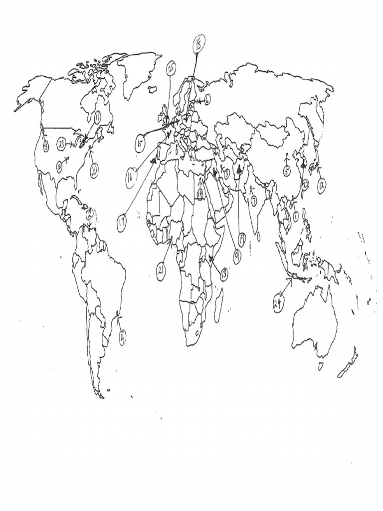 World Cities Map Quiz | PDF