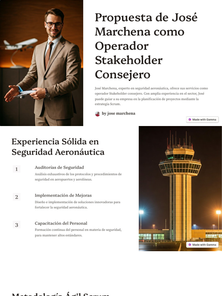 Propuesta de Jose Marchena Como Operador Stakeholder Consejero | PDF | Planificación ...