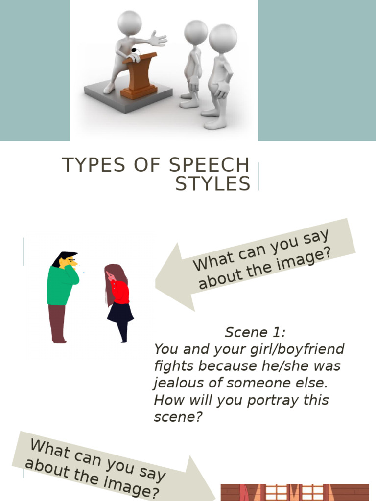 Types of Speech Style Module 6 (After The Types of Speeches) | PDF ...