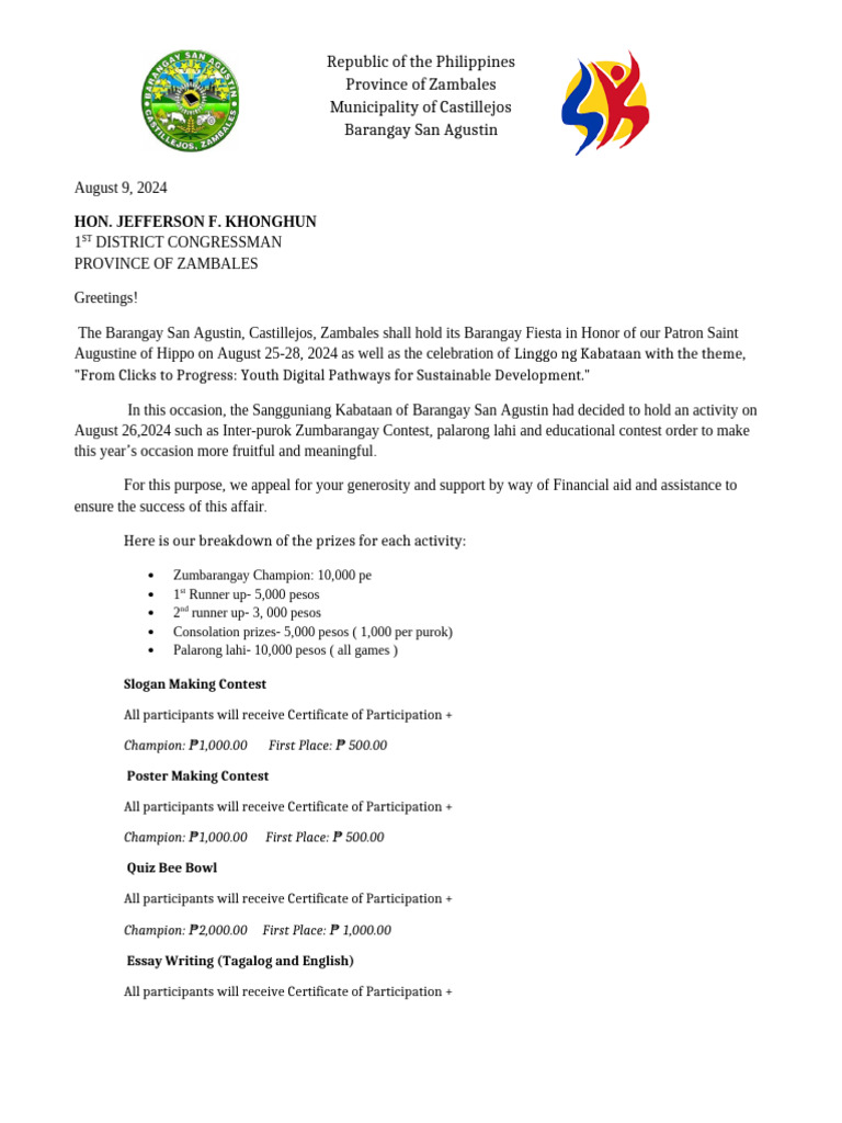 Fiesta Solicitation | PDF