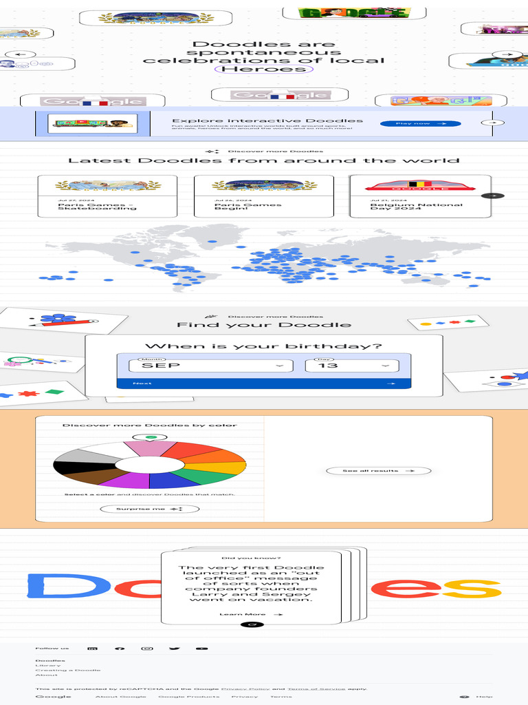 Google Doodles - Google's Search Logo Changes For Every Occasion | PDF