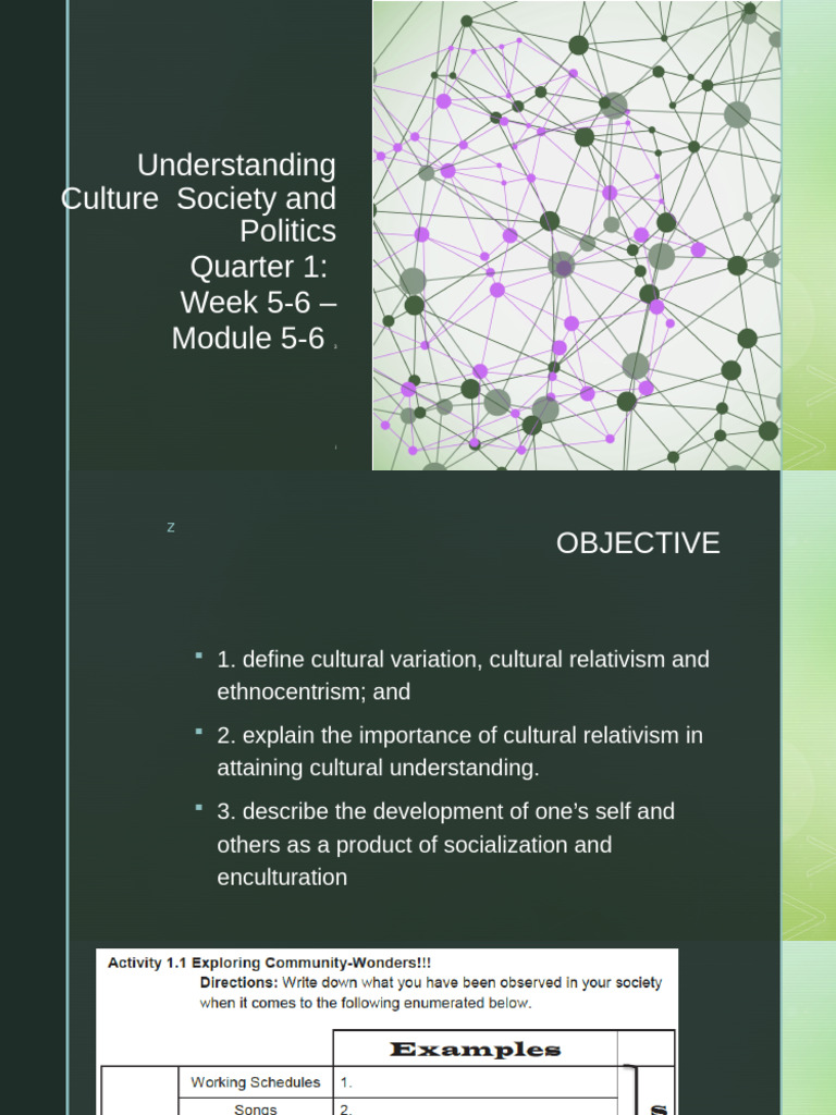 Ucsp q1 PPT 3 Cultural Variation | PDF