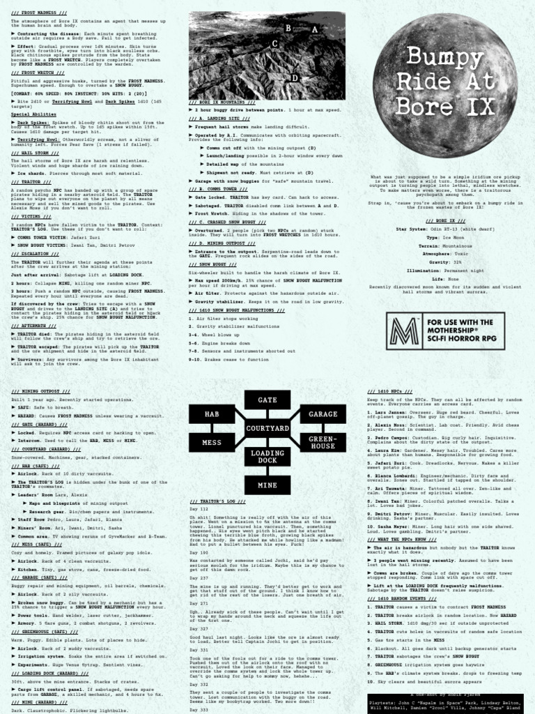 Bumpy Ride at Bore Ix Color 1.1 | PDF