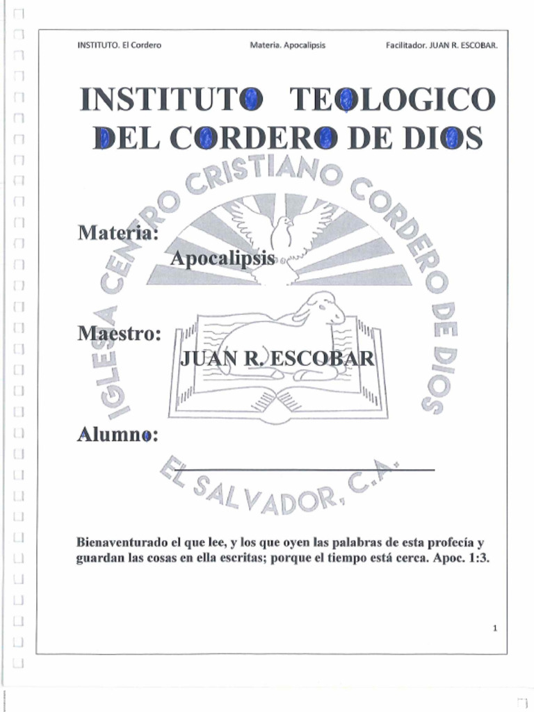 Estudio Del Apocalipsis Pdf