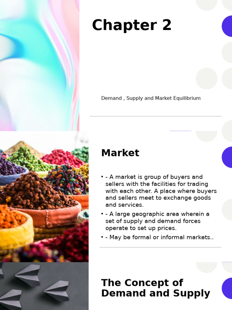 CHAPTER 2 Demand Supply and Market Equilibrium Group 4 BSBA FM 2B IN BASIC MICROECONOMICS | PDF