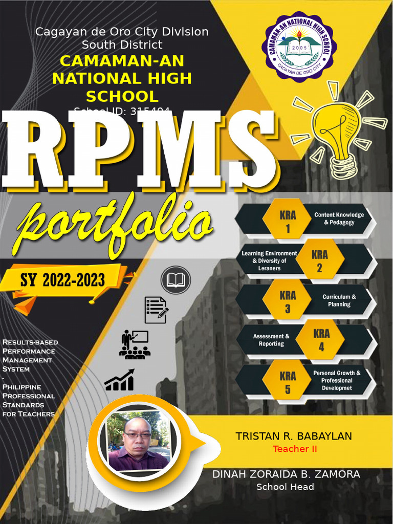 My RPMS EIPCRF SY 2022 2023 Documents Portfolio | PDF