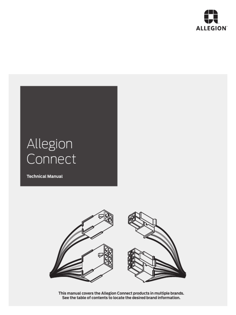 Allegion Connect Technical Manual | PDF | Electrical Wiring ...