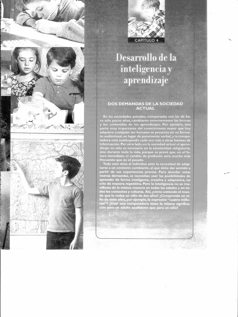 Capitulo IV - Desarrollo de La Inteligencia y El Aprendizaje | PDF