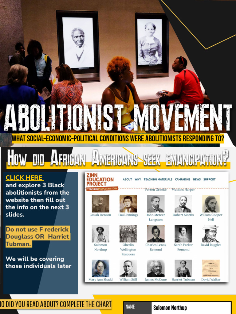 Abolition Movement - 19651340 | PDF