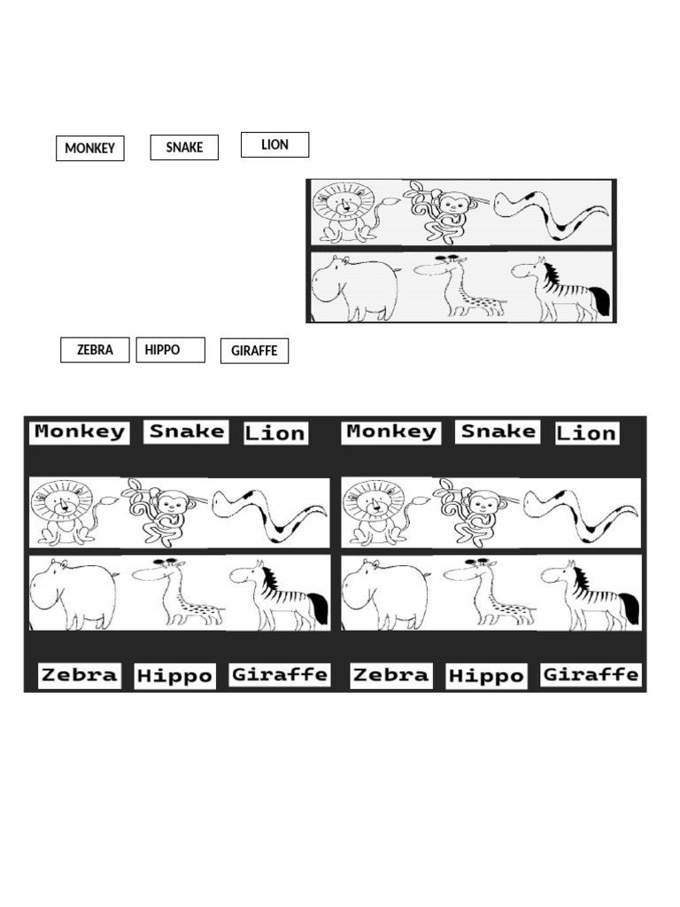 Animals Match | PDF
